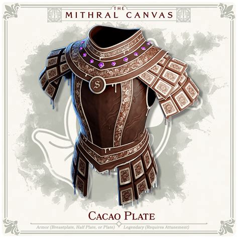 [oc Art] Cacao Plate Armor [the Mithral Canvas] 5e R Aadndforme