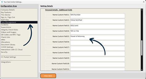 Additional Fields In Staff Records And Care Plans Care Control Learning Hub