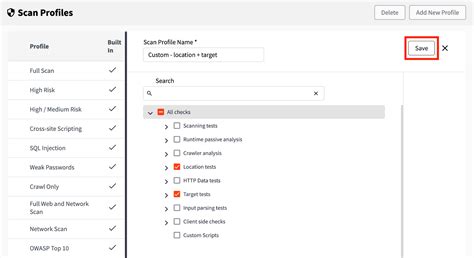 Configuring Scan Profiles Acunetix