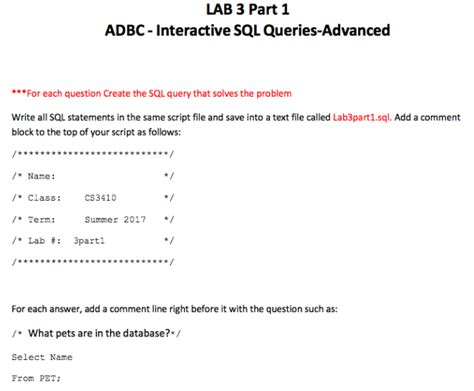 Solved Q1 This Question Asks You To Write The Code Sql