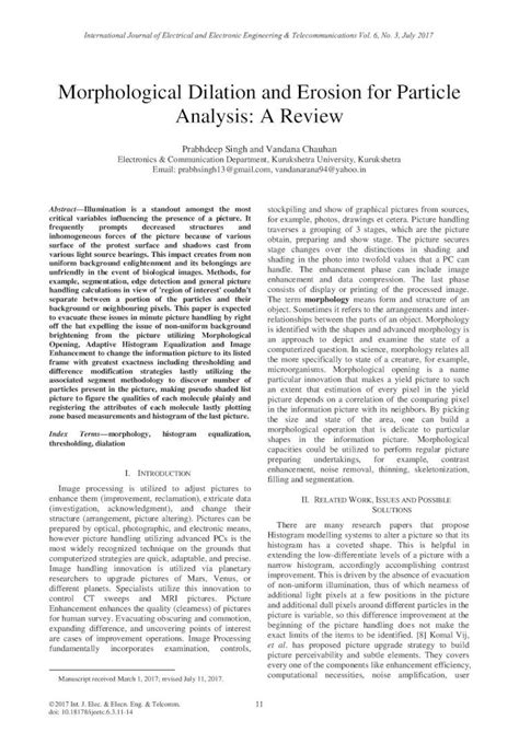 pdf morphological dilation and erosion for particle analysis