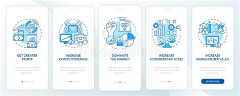 Importance Of Business Expansion Blue Onboarding Mobile App Page Screen