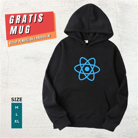jual jaket hoodie cotton fleece programmer react native react js