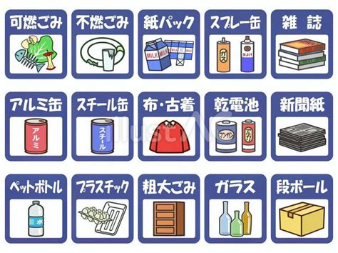 免费矢量 垃圾分類插圖集