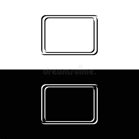 Rectangle Vector Logo Template Design Stock Vector Illustration Of Trendy Shadow 279618555