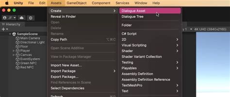 dialogue systems in unity