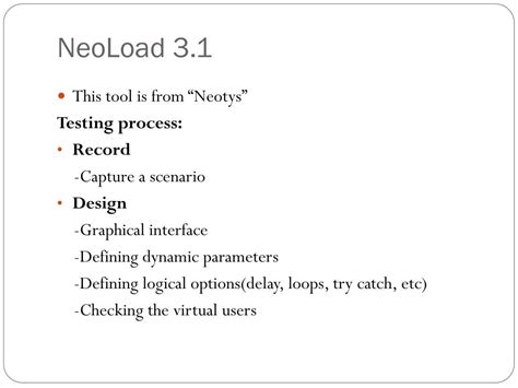 Ppt Evaluation Of Load Testing Tools Webload Professional Vs Neoload