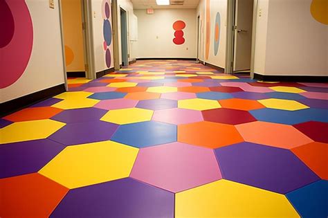 Classroom Floor Tiles Premium Ai Generated Image
