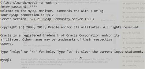 Error 2003 Hy000 Cant Connect To Mysql Server On Localhost 10061 Stack Overflow