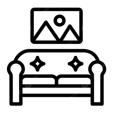 living room vector icon design illustration living room sofa room png and vector with