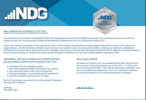 Namratha Sumanjali Chitturi On Linkedin Leveling Up With My New Cisco