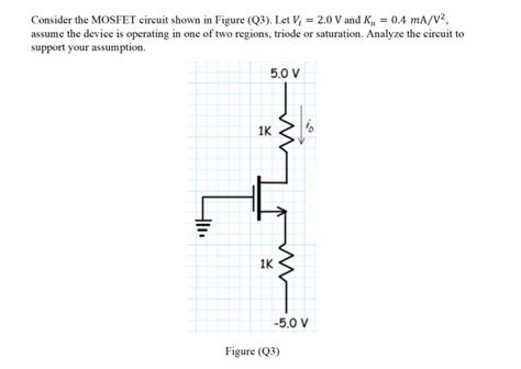 Solved Consider The MOSFET Circuit Shown In Figure Q Let Chegg