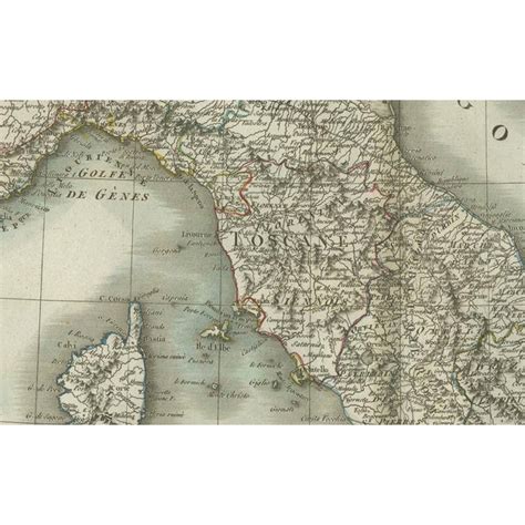 Map Of Italy And Neighboring Regions By Delamarche 1800 Chairish