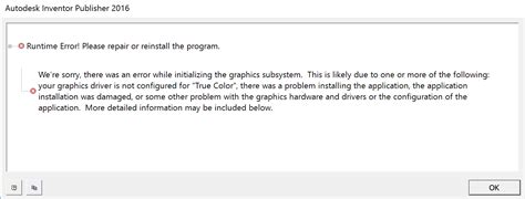 Installation Graphics Errors In Inventor 2016 Autodesk Community