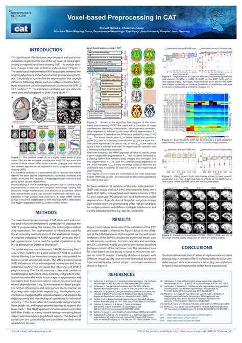 PDF Voxel Based Preprocessing In CAT