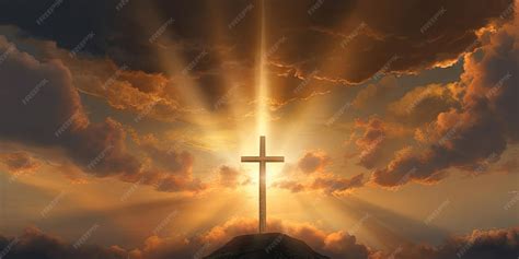 Premium Photo Brightly Shining Sky And The Rays Of Holy Light God