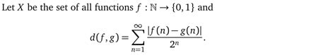 solved let x ﻿be the set of all functions f n→{0 1}