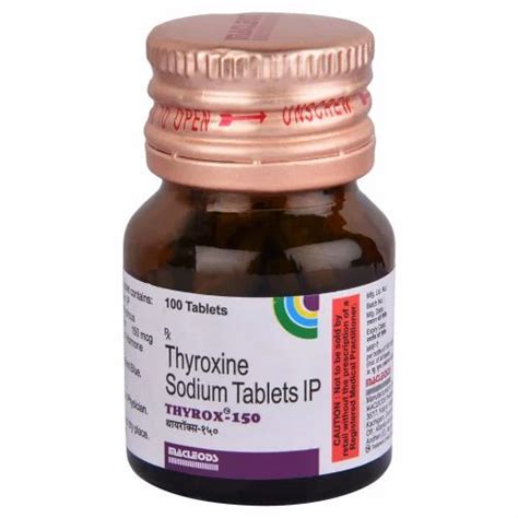Thyroxine Thyrox 150 Mg At Rs 400bottle Thyroxine Sodium Tablets In