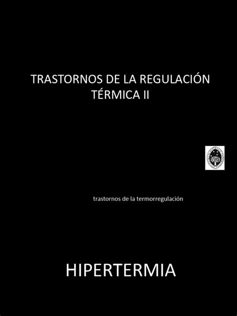 Termorregulacion 2pdf Pdf Termorregulación Antipsicótico