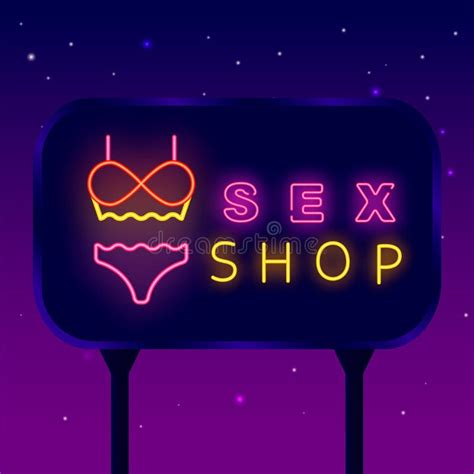 Sex Shop Neon Street Billboard Intimate Store Adult Toys Sexual
