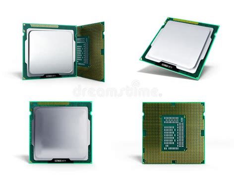 Collection Central Computer Processors Cpu High Resolution 3d Stock
