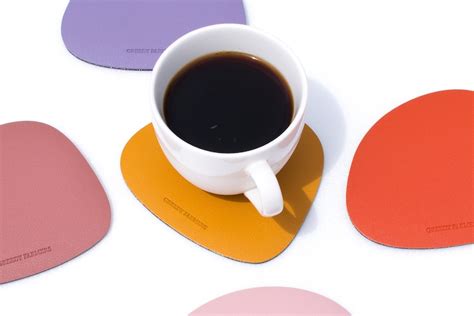 받침·손잡이 가죽 티 코스터 컵받침대 홈카페 19colors 오늘의집 쇼핑