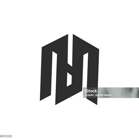 Ma Letter Logo Ma Alphabet Logo Initials Logo Stock Illustration