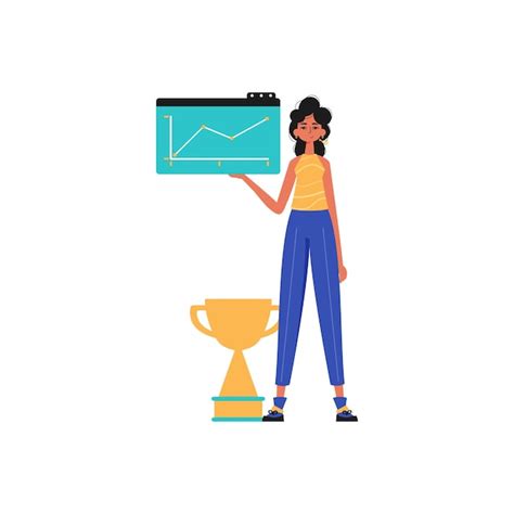 L enfant De Sexe Féminin Tient Un Tableau Avec Une Poussée Morale Sûre Dans Son Style Tendance D