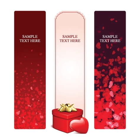 다양 한 발렌타인 데이 카드 디자인 벡터 세트 Eps Uidownload