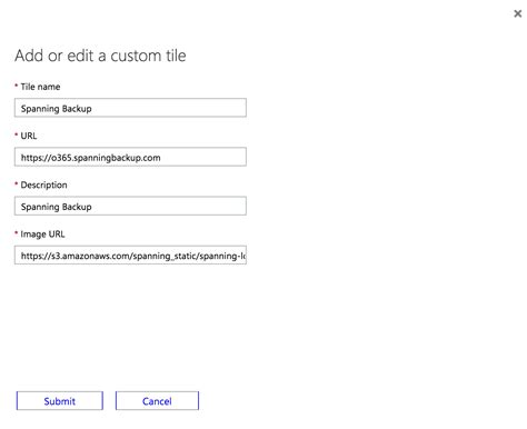 How Do I Add Spanning Backup For Microsoft 365 Tile To The App Launcher Kaseya