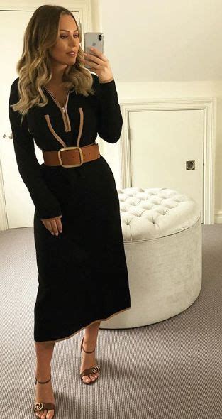 Kate Wrights Black Knitted Dress From Zara Is Stylish Cosy And Practical Hello