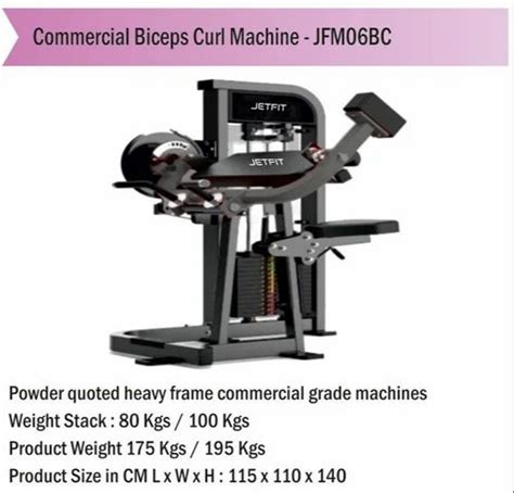 Bicep Curl Machine Model Name Number Jfl03bt At Best Price In Bengaluru