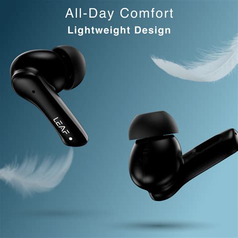 Leaf Buds X614 Anc True Wireless Earbuds Carbon Black