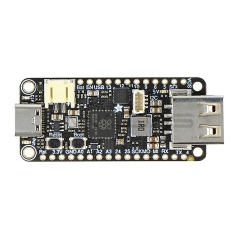 Feather Rp2040 A Board With An Rp2040 Microcontroller And A Usb A