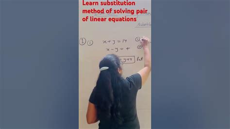 Class10 Pairoflinearequationsintwovariables Subsitution Method Easypeasy Alpanaagrawal180