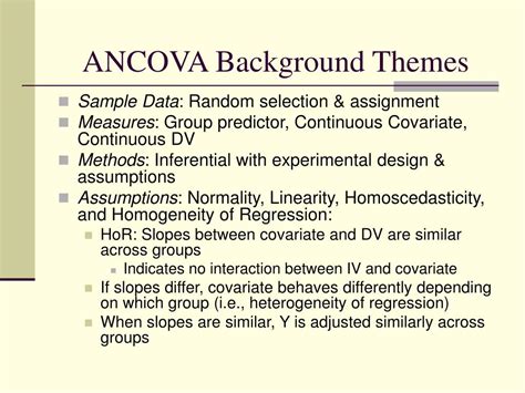 Ppt Ancova Powerpoint Presentation Free Download Id679449