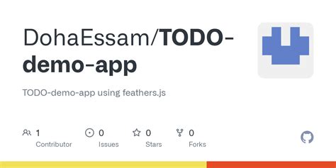 Github Dohaessamtodo Demo App Todo Demo App Using Feathersjs