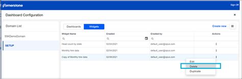 Delete A Widget