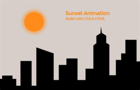 Css Sunset Animation Codeconvey