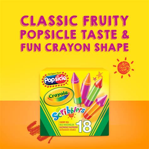 Popsicle Ice Pops Crayola Scribblers 18 Ct —