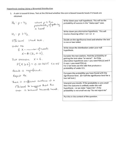 binomial hypothesis testing with sol pdf