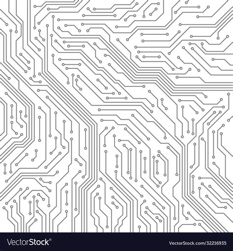 Circuit Computer Motherboard Microchip Royalty Free Vector