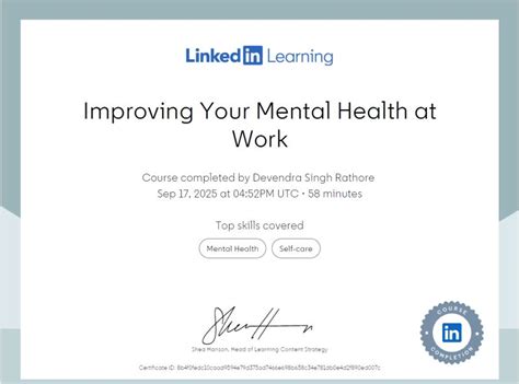 Mentalhealth Professionalgrowth Continuouslearning Devendra Singh
