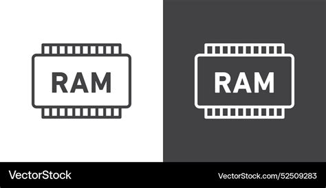 Ram Memory Icon Royalty Free Vector Image Vectorstock