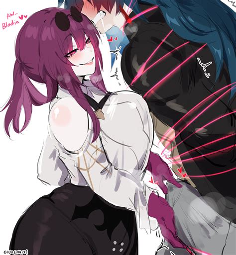 Kafka And Blade Honkai And 1 More Drawn By Kurenaiz Kuayrenaiz