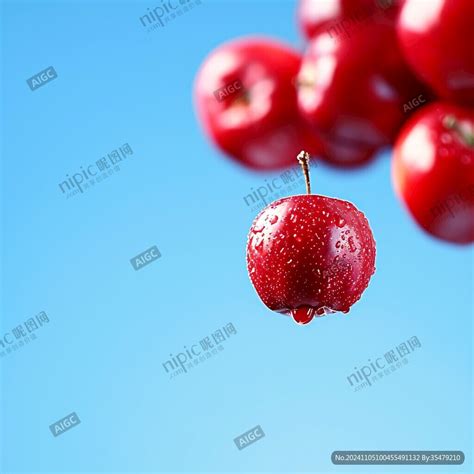 Ai创作图蓝天下的红果 唯美红果实 唯美红果子 唯美红果 仰拍红色果实 蓝天下的红色果实 仰拍红色果实秋实 新鲜果实红色水果山楂 唯美果实 唯美果子 高清山楂果 蓝天红果 山楂高清特写图片