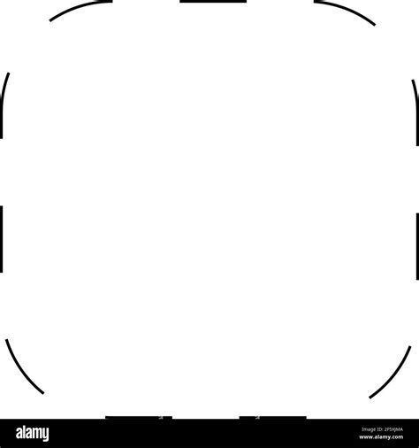 Dashed Line Border And Frame Vector Element — Stock Vector Illustration