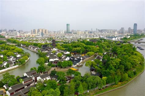 暮春时节 江苏苏州枫桥景区美如画
