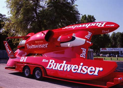 Miss Budweiser Hydroplane Drag Boat Racing Hydroplane Boats
