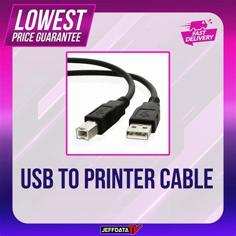 Cable Usb Printer Cable Cable Adapter Printer Cord Shopee Philippines